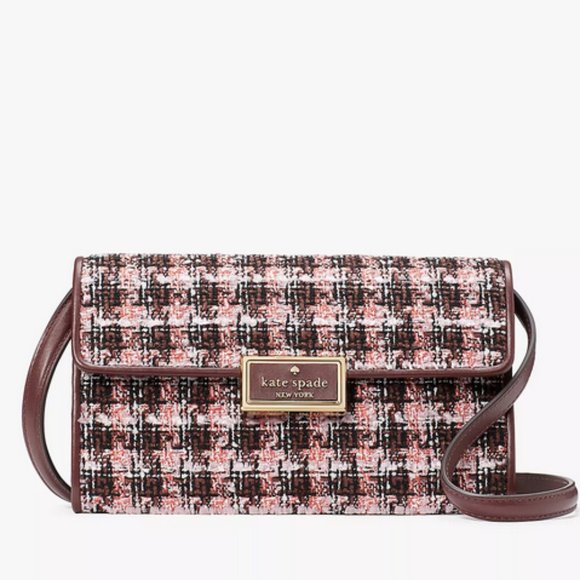kate spade | Bags | Kate Spade Reegan Flap Wallet Crossbody Cherrywood ...